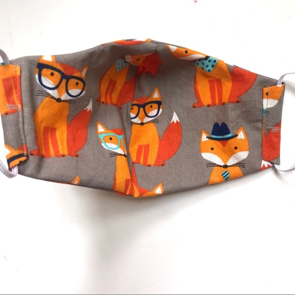 Accessories | New Adult Small Fox Print Face Mask Cotton | Poshmark